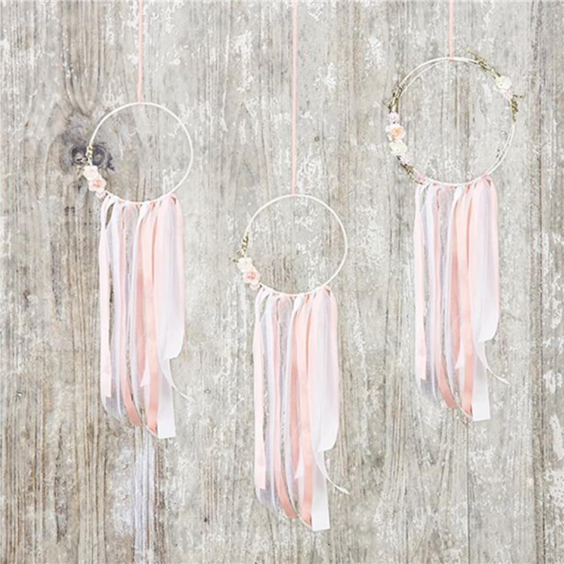 Wedding Wooden Hoop Wreath rustic Wedding Decorations pink | Etsy