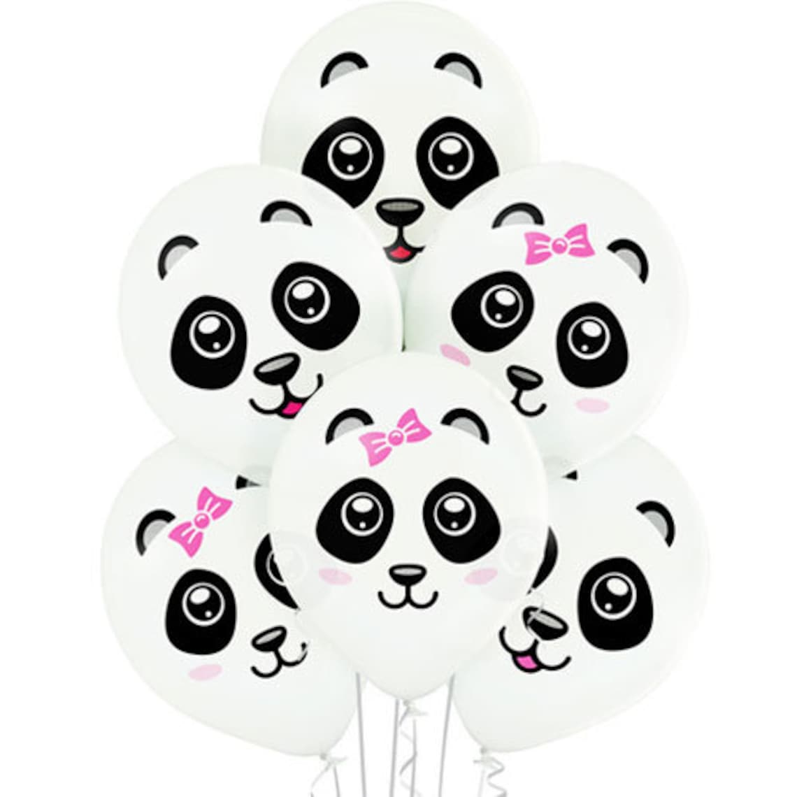 6 Panda Balloons Panda Birthday Balloons Party Balloons - Etsy