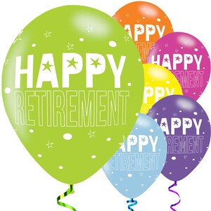 Retirement Decorations Balloons Retirement Party Retirement Decor ...