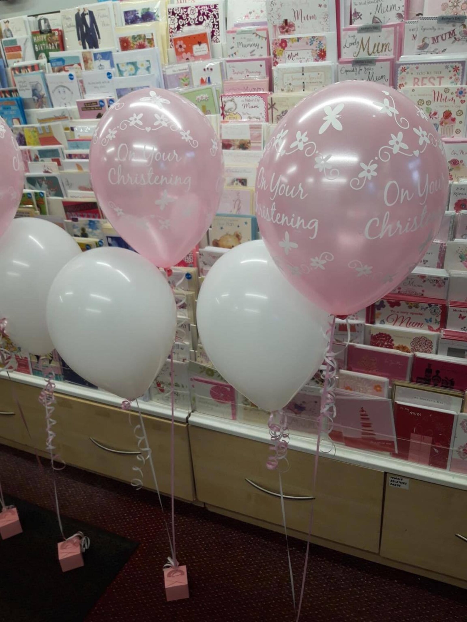 Pink Christening Party Balloons Latex Religious Balloons - Etsy UK
