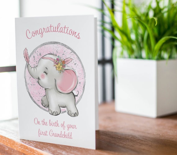 Congratulations First Grandchild Card New Baby Card First - Etsy