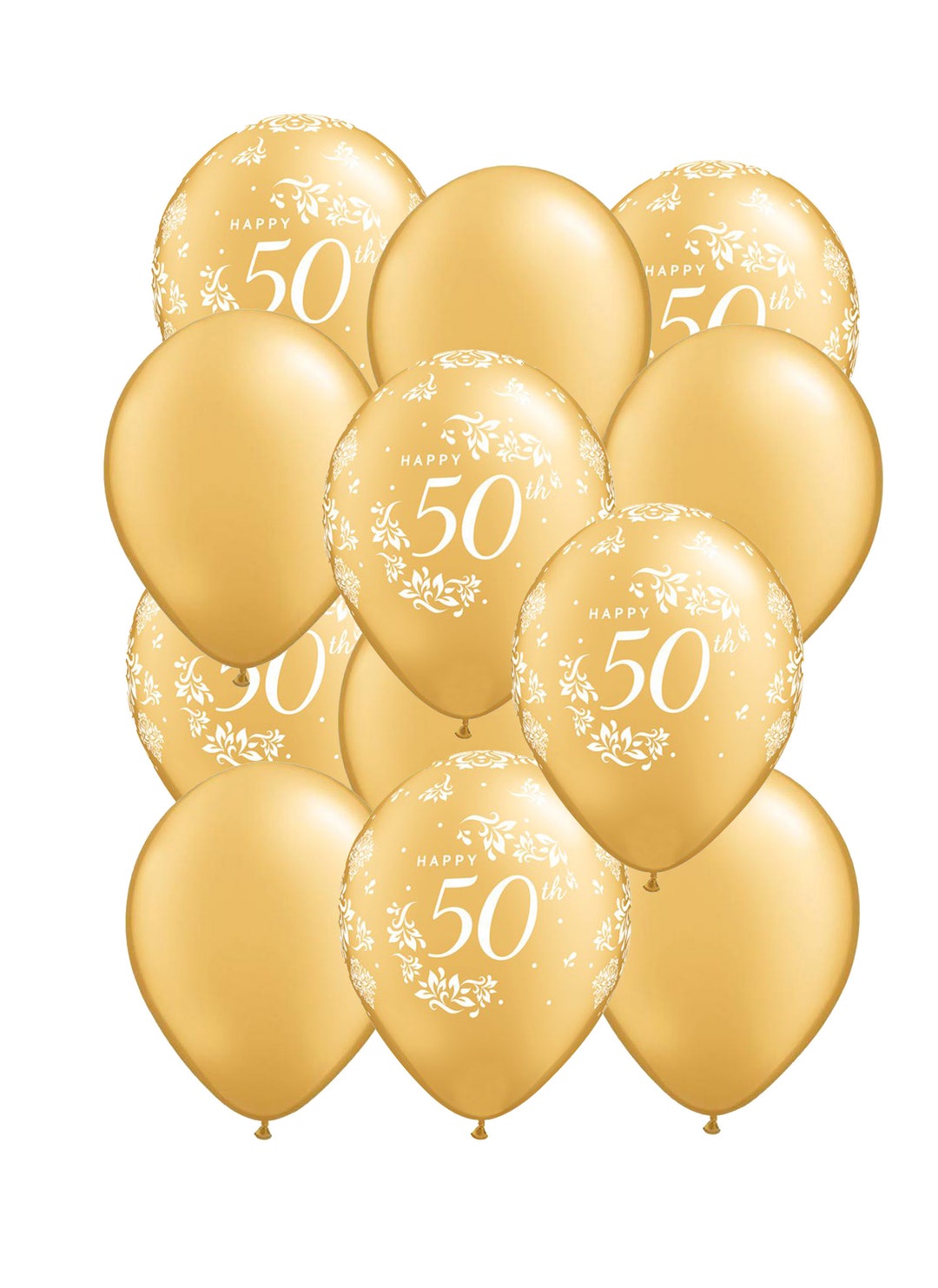 50th Anniversary Party Balloons Golden Anniversary - Etsy