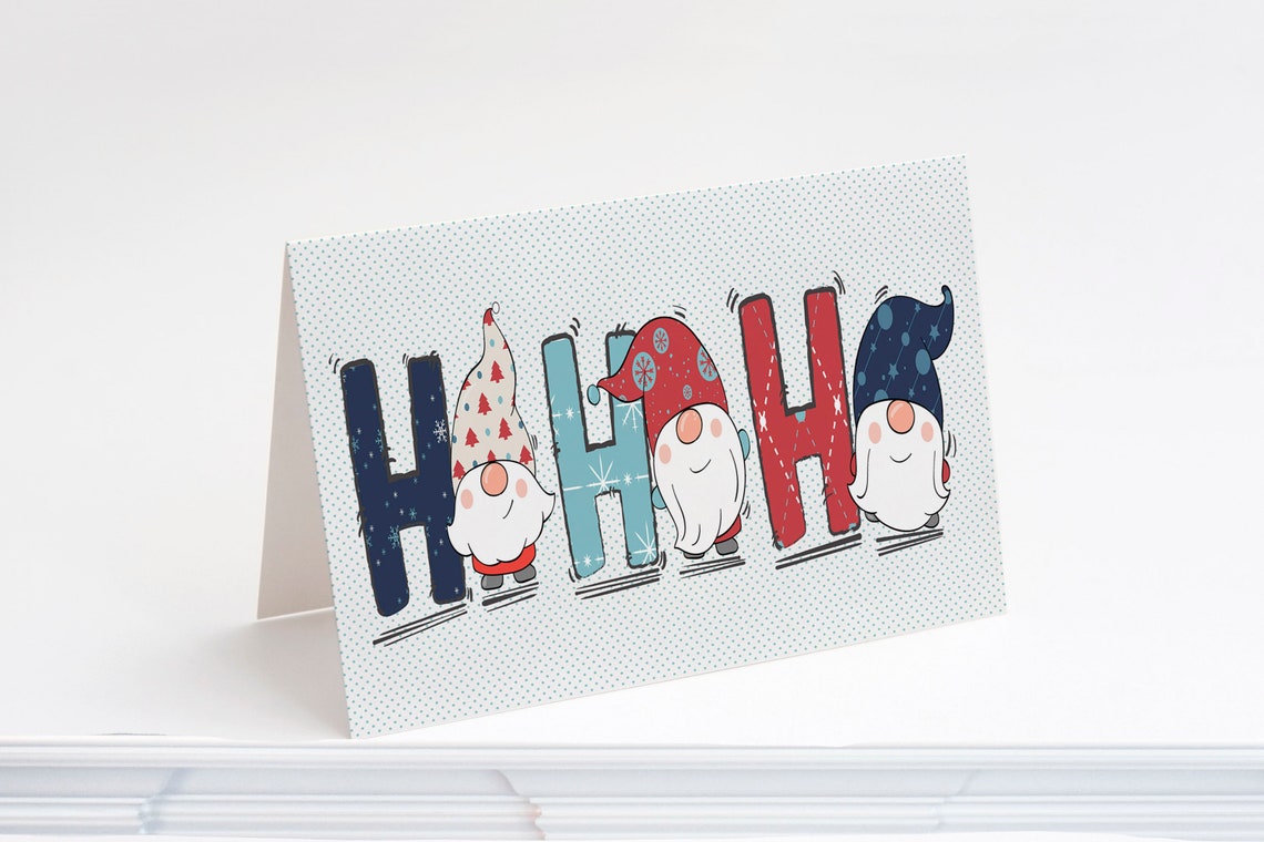 Funny Gonk Happy Christmas Card Gnome Christmas Cards Merry - Etsy UK