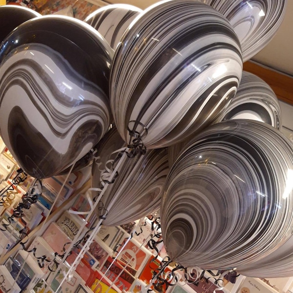 Marble Balloons - Etsy