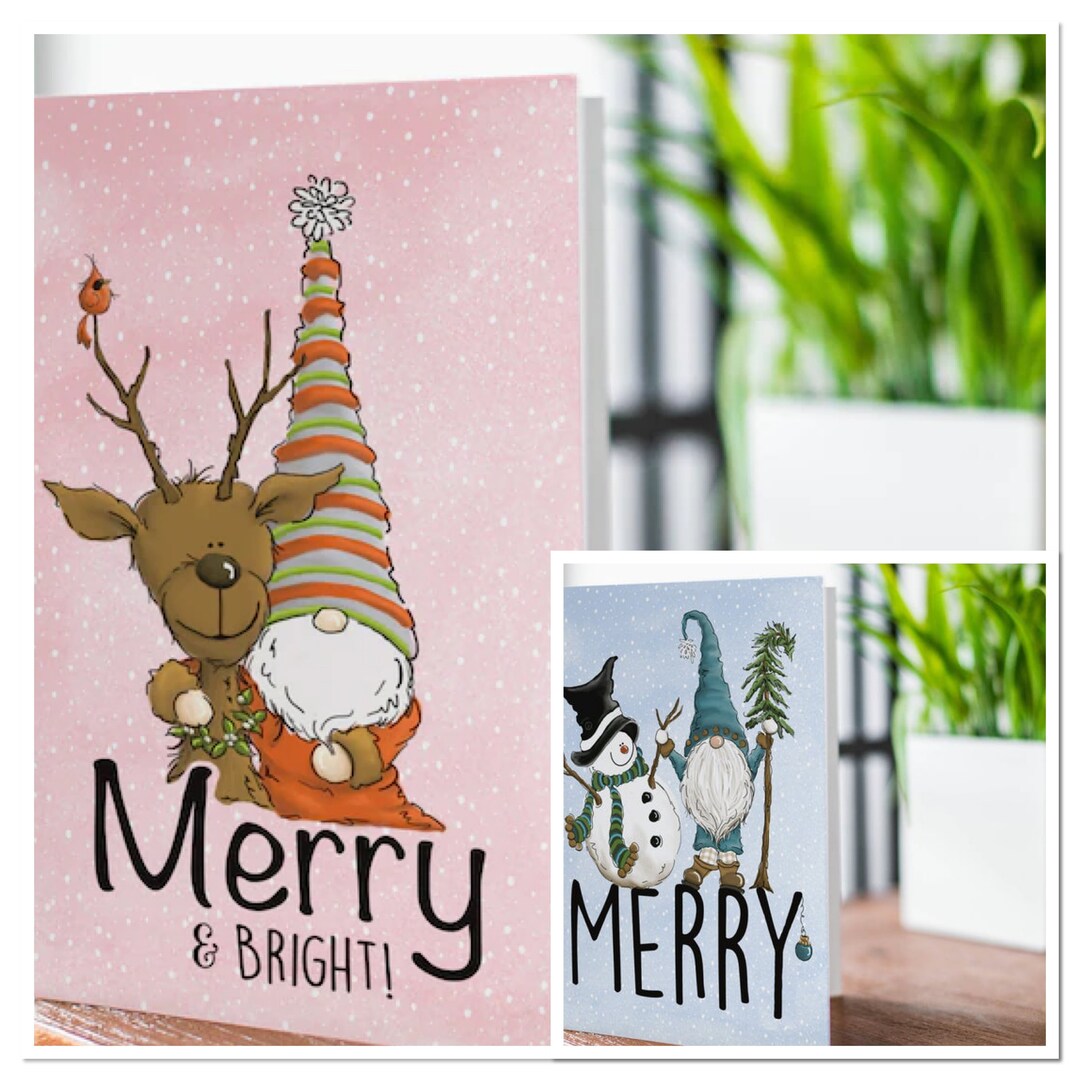 Gonk Chrstmas Card Pack | Xmas Cards | Pack Christmas Cards | Funny ...