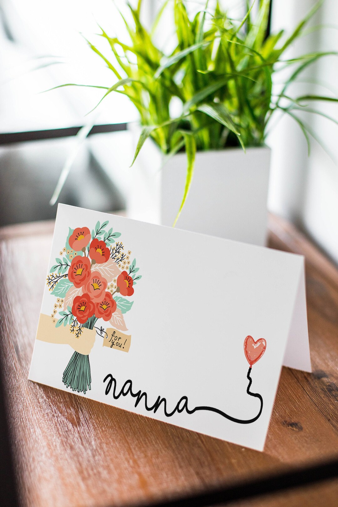 Card for Nanna or Nan Nana Birthday Card Mothers Day Greeting Card ...