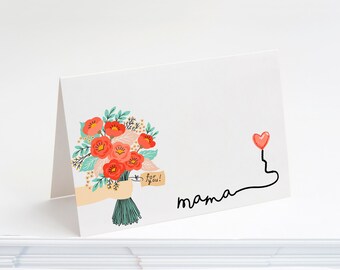 Dia De Las Madres Card Printable Spanish Mothers Day Flowers - Etsy