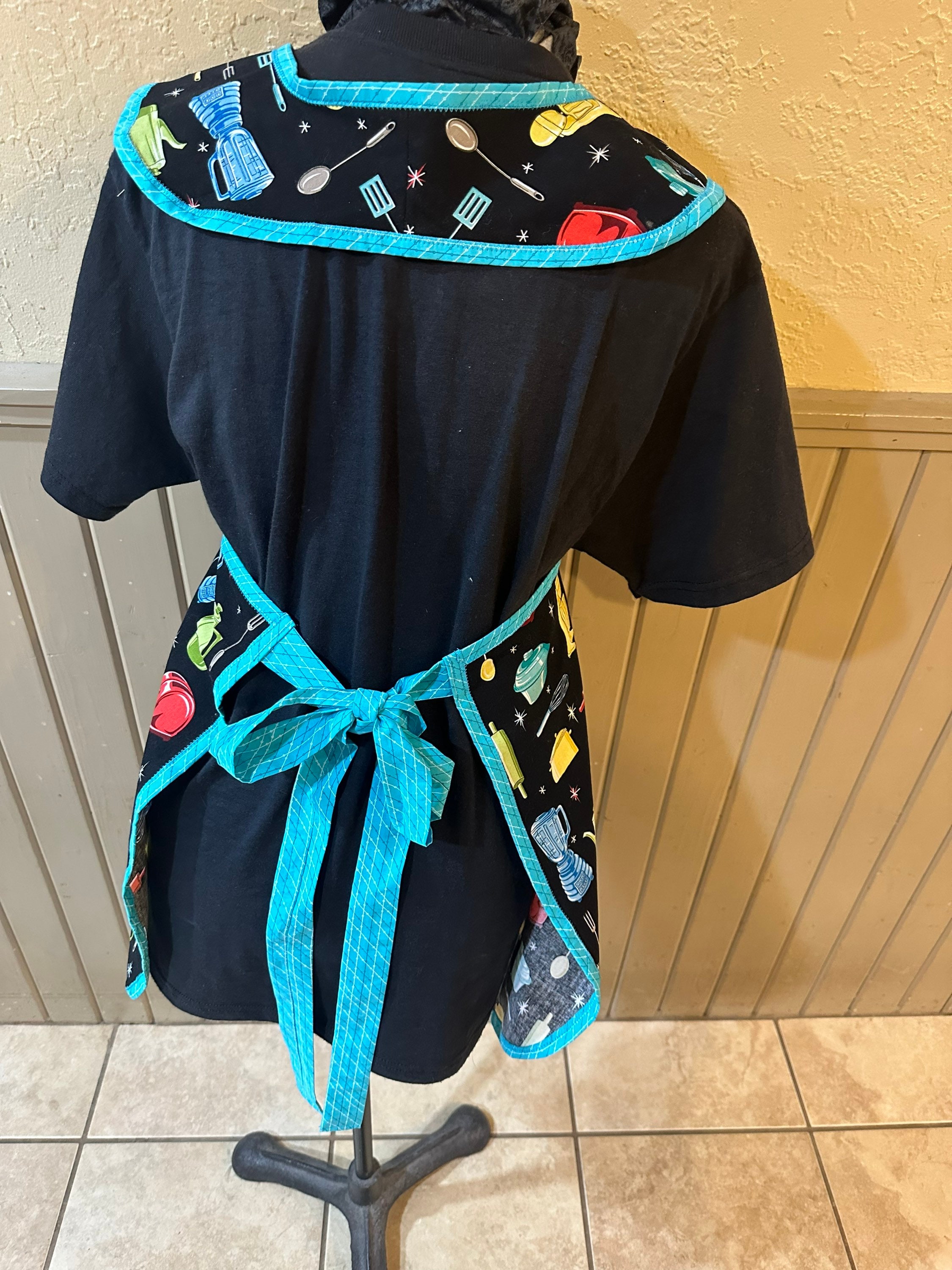 Apron With Retro Kitchen Appliances, Vintage Style Apron, 1950s Style ...