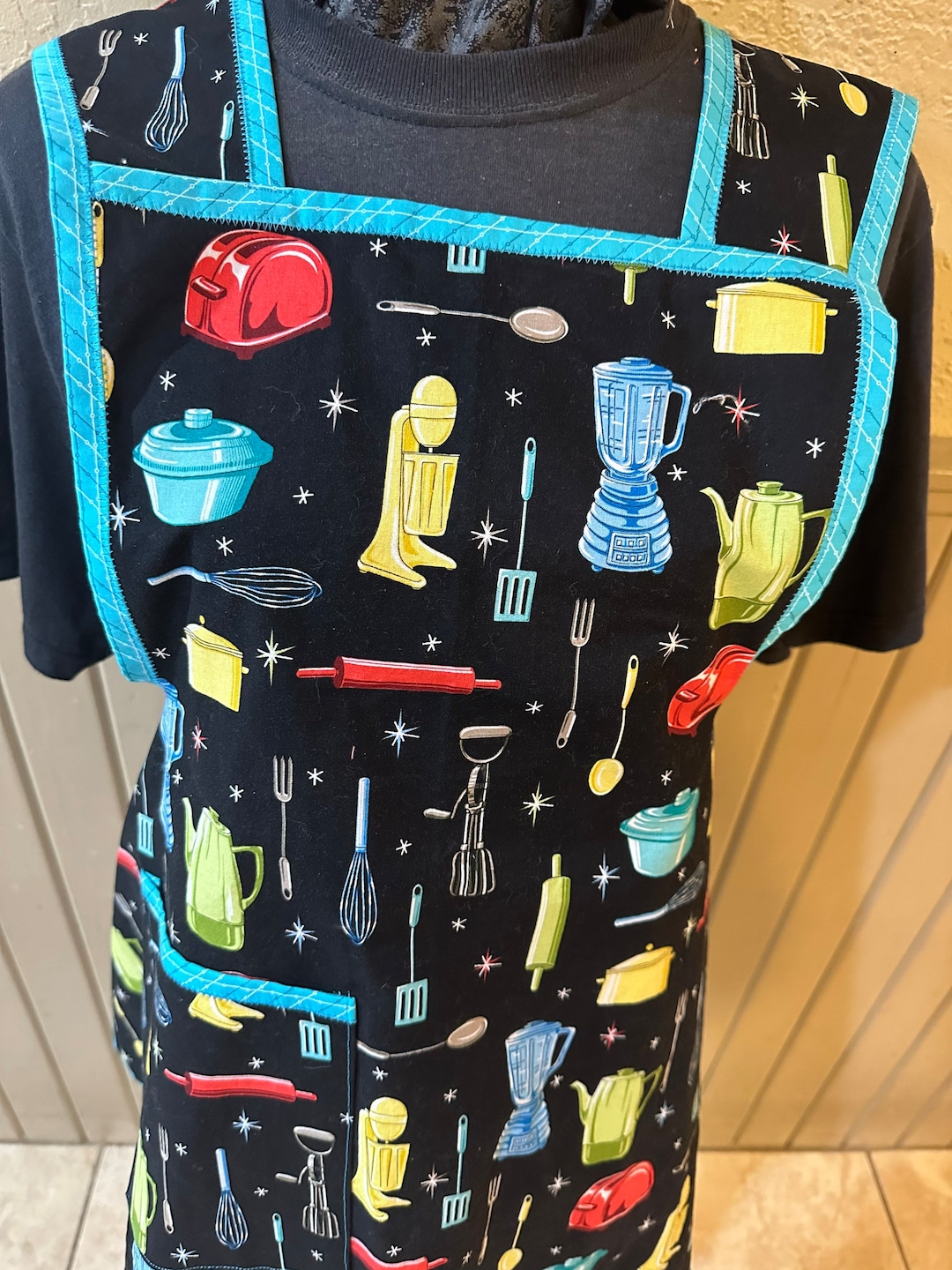 Apron With Retro Kitchen Appliances, Vintage Style Apron, 1950s Style ...