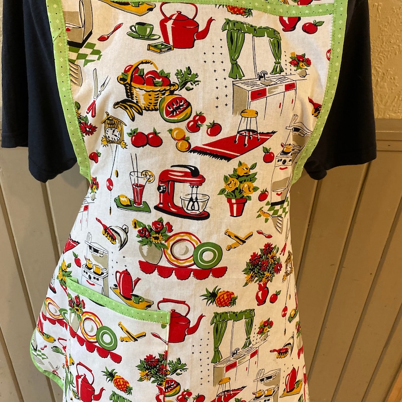 Retro 50s Apron - Etsy