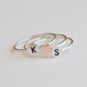 Love Heart Rings - Sweetheart Rings - Rings for Girlfriend - Etsy