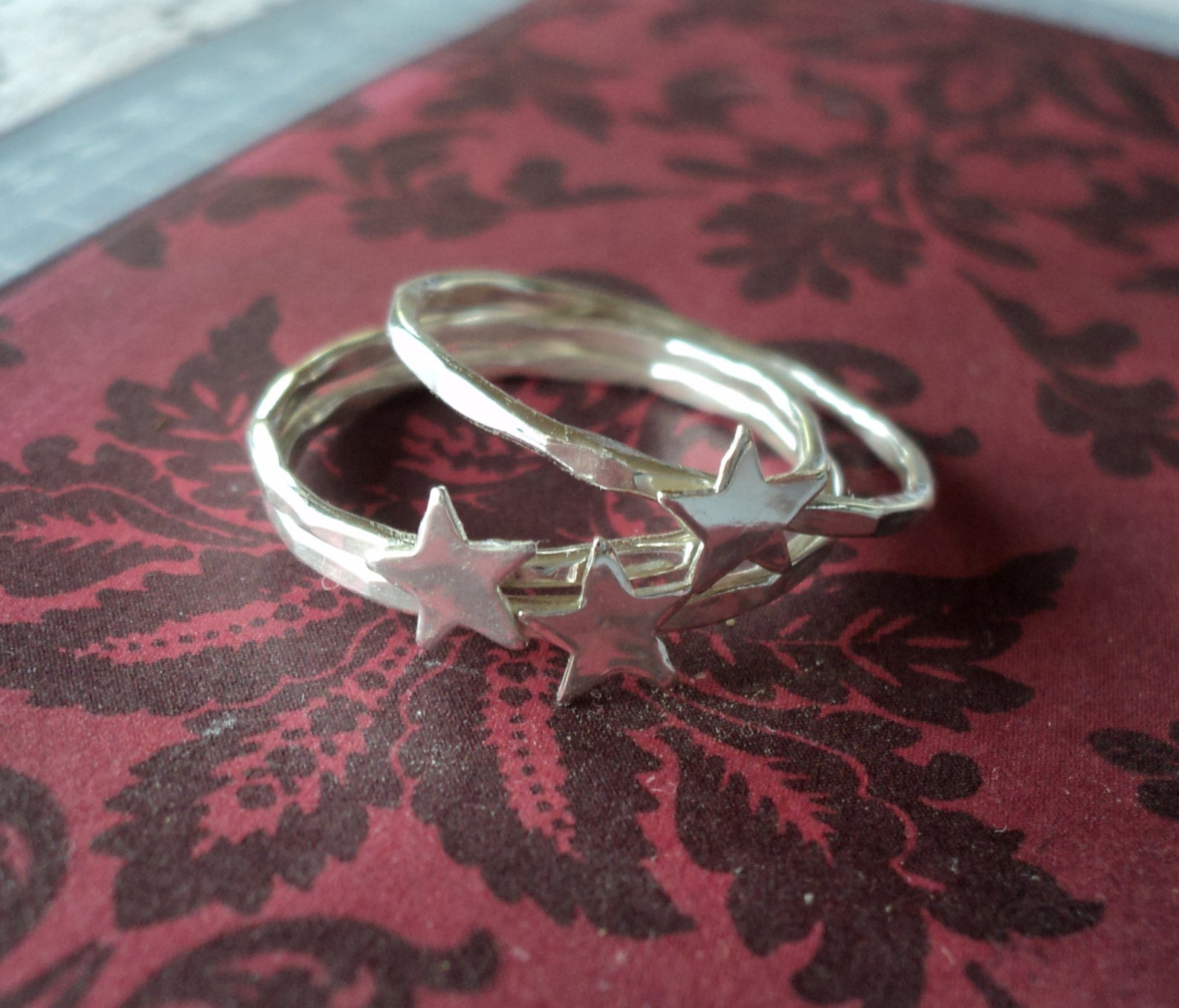Silver Star Rings / Silver Star Jewelry / Christmas Gifts for - Etsy