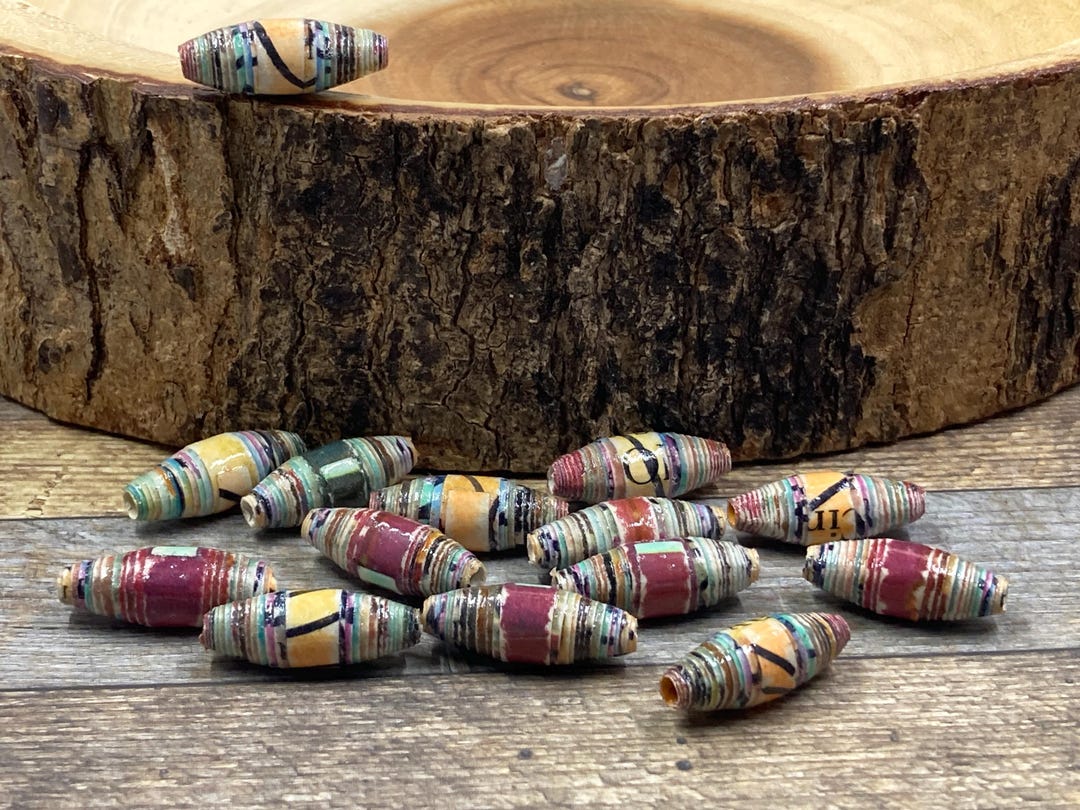 Paper Beads From Children’s Book Page 14 Beads 1” Bicone Shape - Etsy
