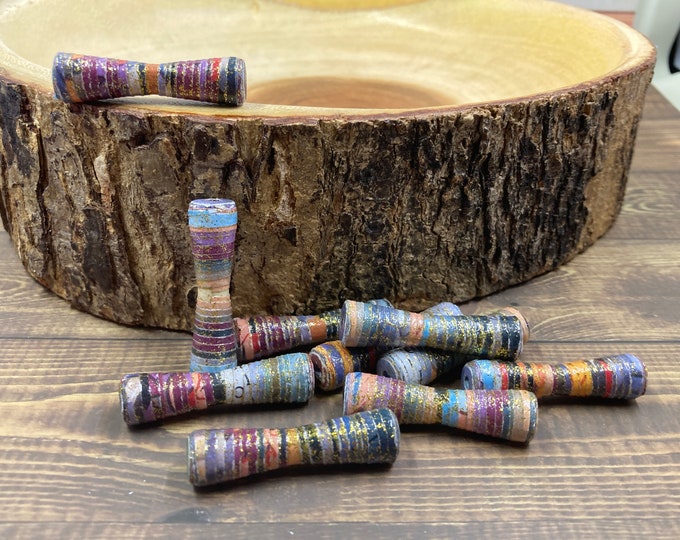 Paper Beads 10 Childrens Book Page Paper 1.5 Extreme Gold Glitter - Etsy