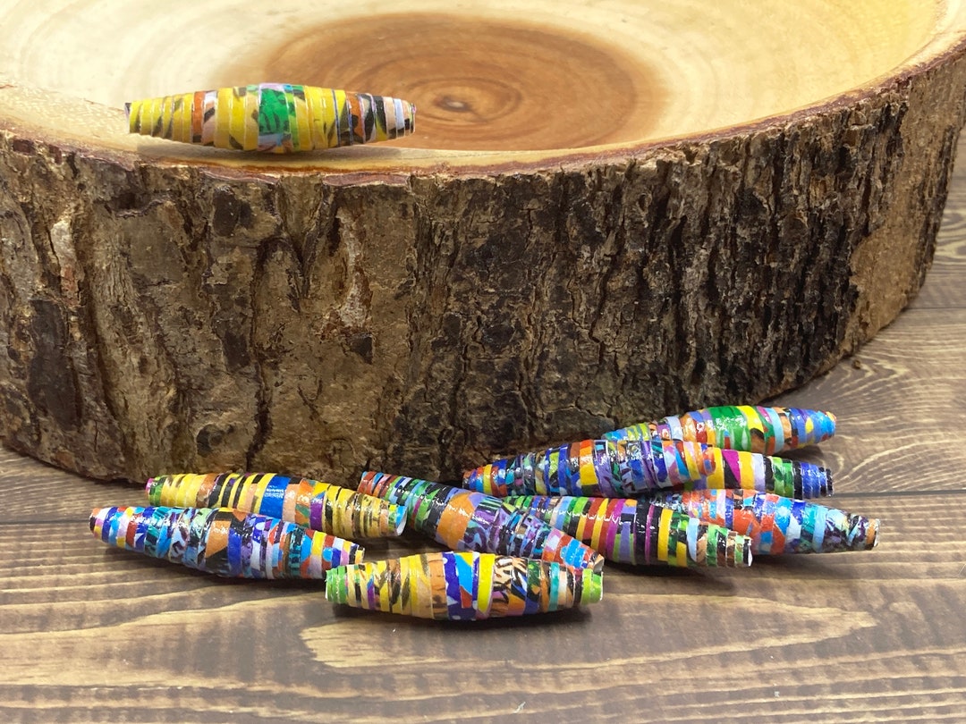 Paper Beads (10) Children’s Book Page Bicone Bead 1.5” - Etsy
