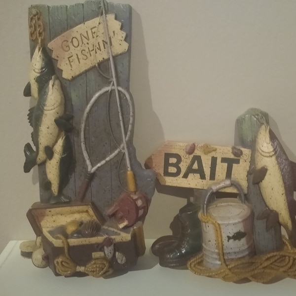 Fishing Plaque - Etsy