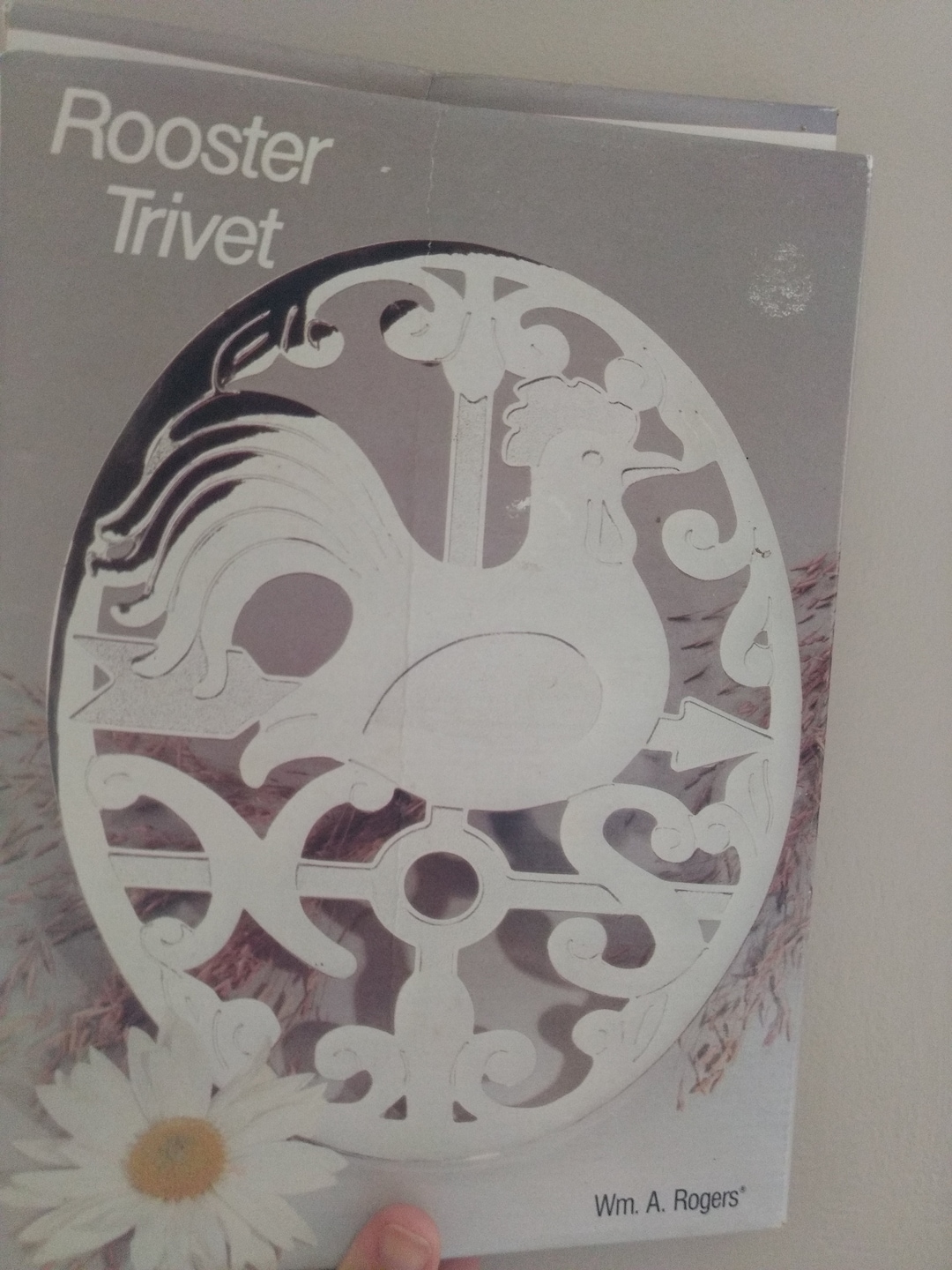 Wm.a. Rogers Oneida Silver Plated Rooster Trivet - Etsy