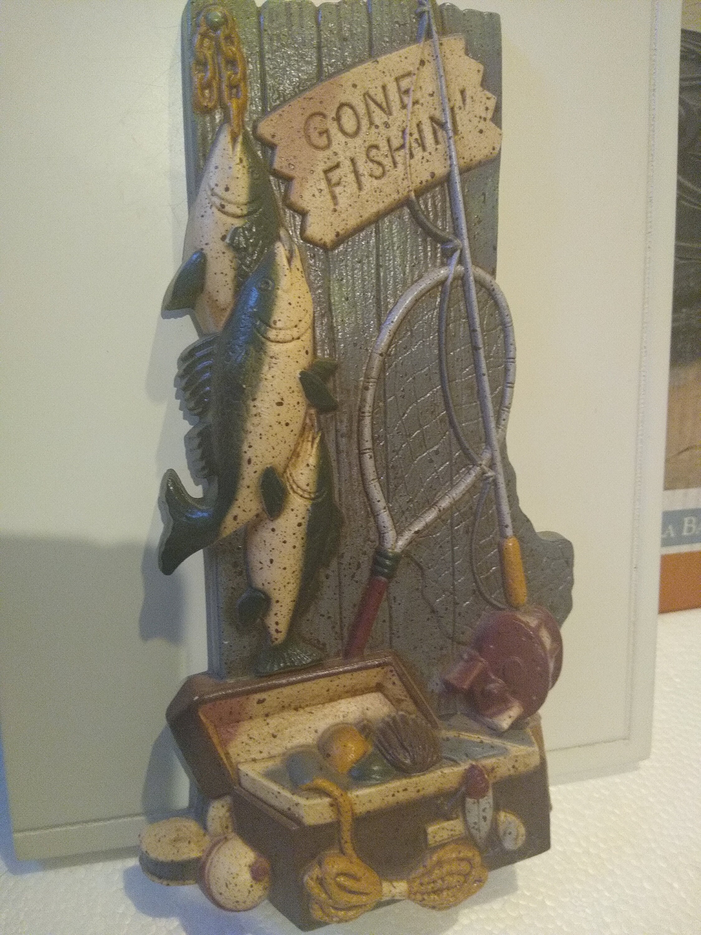 Set of 2 Home Interiors Fishing Plaques - Etsy