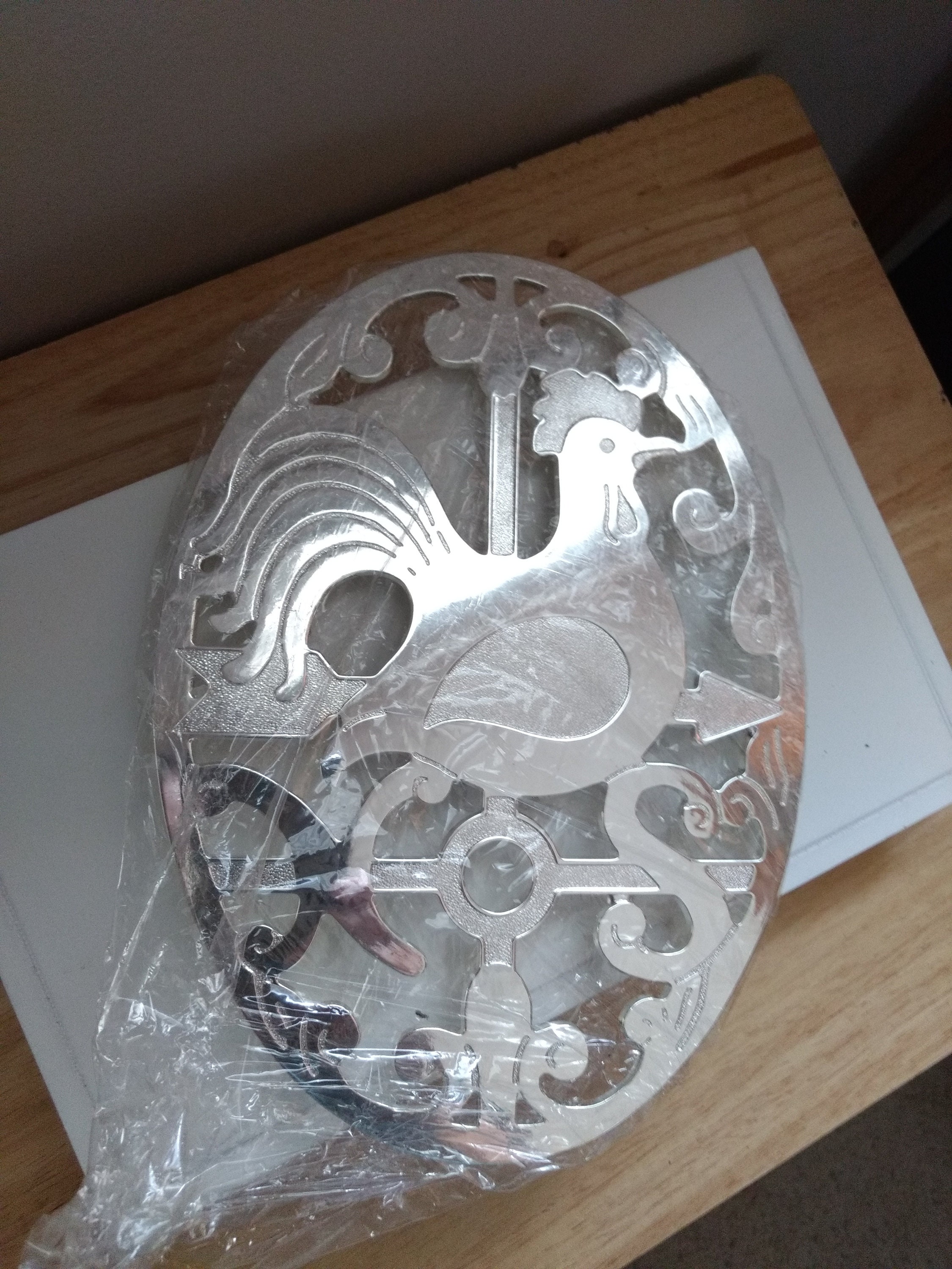 Wm.a. Rogers Oneida Silver Plated Rooster Trivet - Etsy