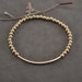 4mm Gold Stacking Bracelet, Stretch Bracelet, Gold Bead Bracelet, 14K ...
