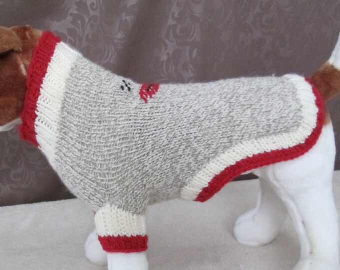 Sock Monkey Dog Sweater Knitting Pattern - Etsy Canada