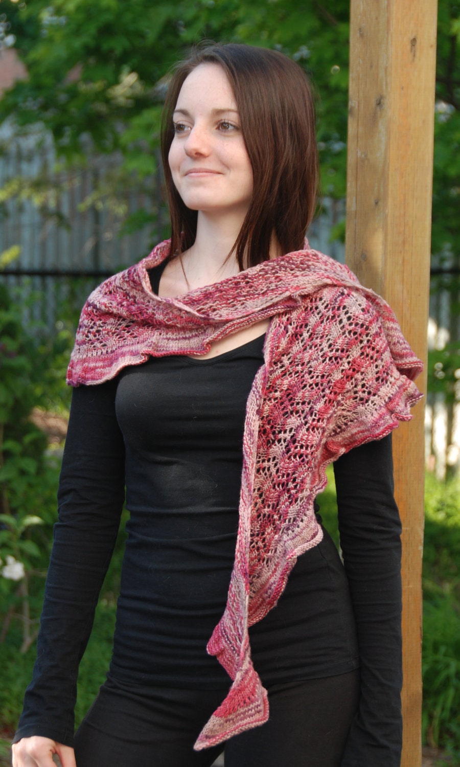 Chal rosa, Chal de mezcla rosa, Bufanda rosa, Bufanda de mezcla rosa ...