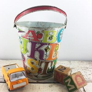 Vintage Tin Litho J. Chein Sand Pail Abc's - Etsy