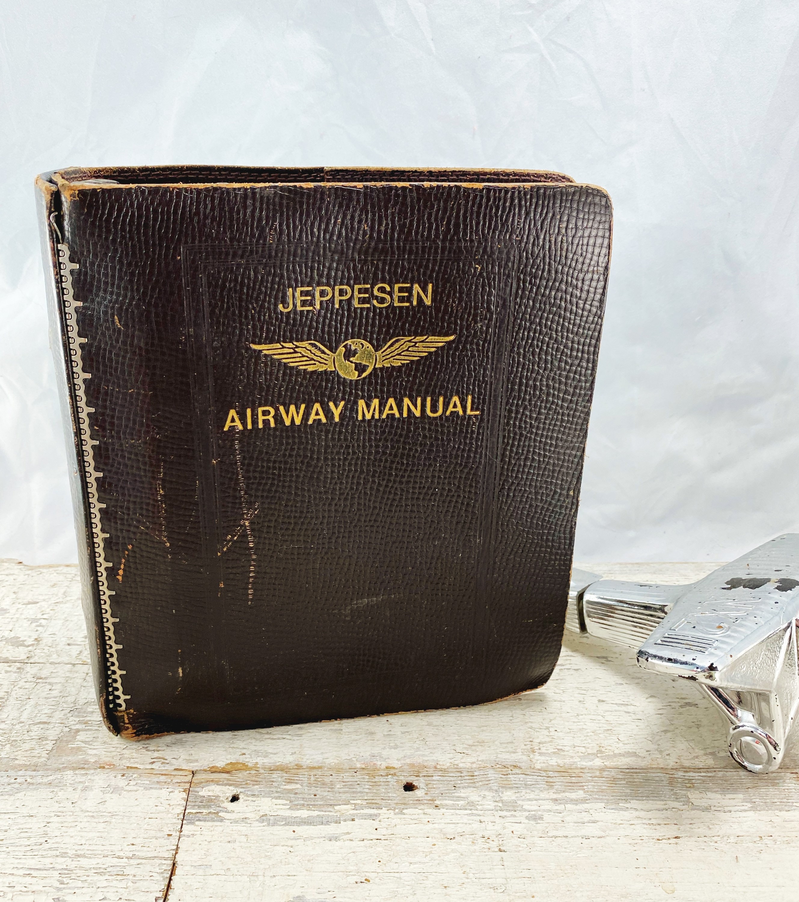 Vintage Brown Leather Jeppesen Airway Manual | Etsy