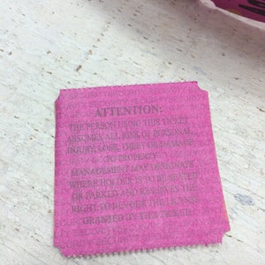 Vintage Pink/purple ADMIT ONE Tickets - Etsy