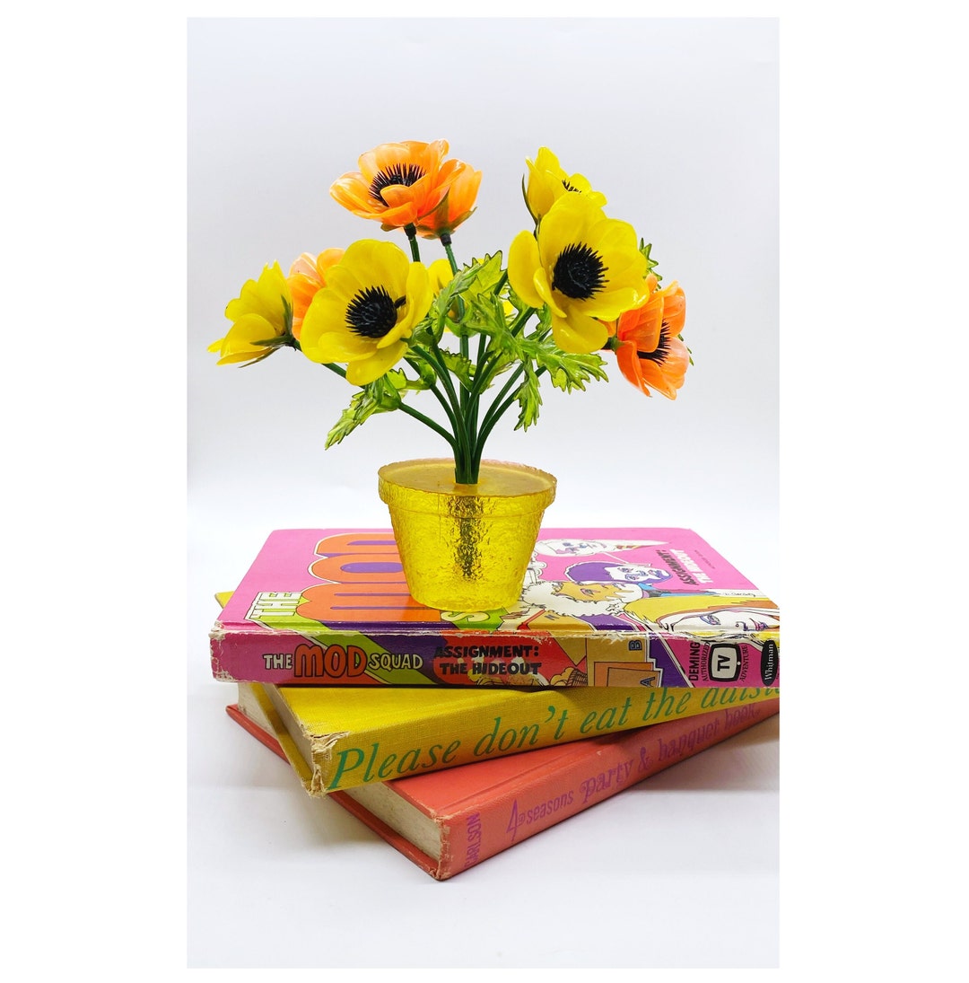 Vintage Mod 60's Lucite Resin Flower Power Art Sculpture - Etsy