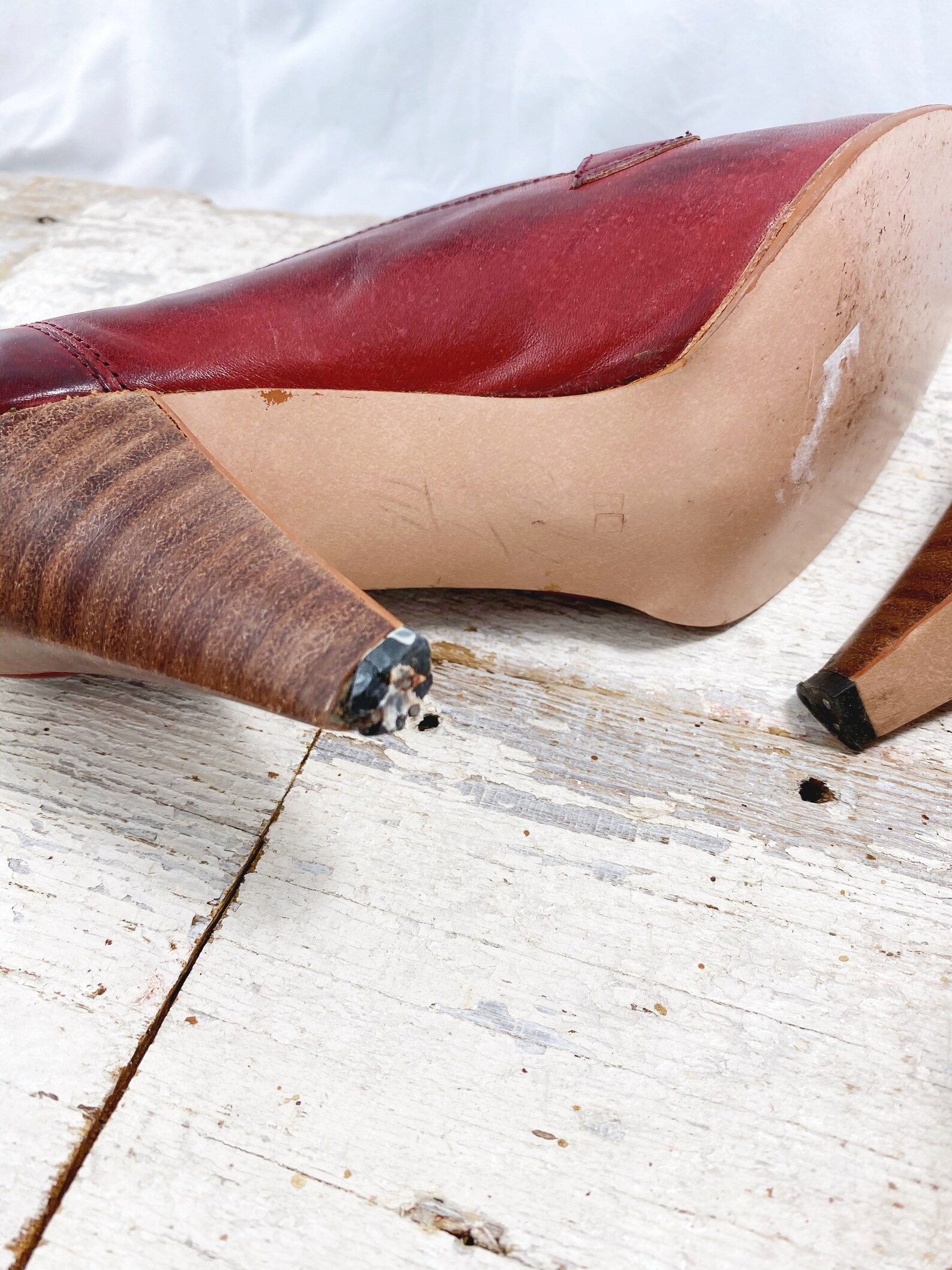 Gorgeous Vintage Italian Red Leather Heels 7.5 - Etsy