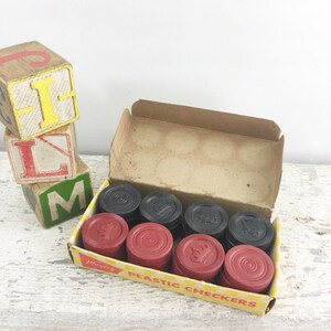 Vintage Playtoy Checkers - Etsy