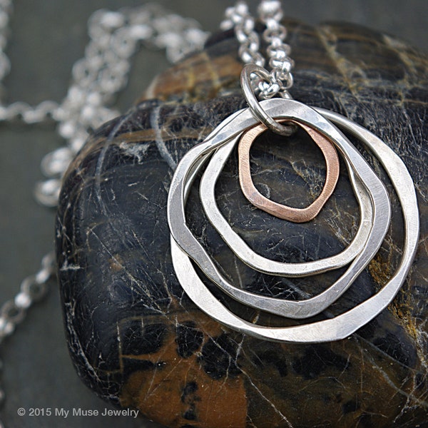 Long Silver Necklace - Etsy