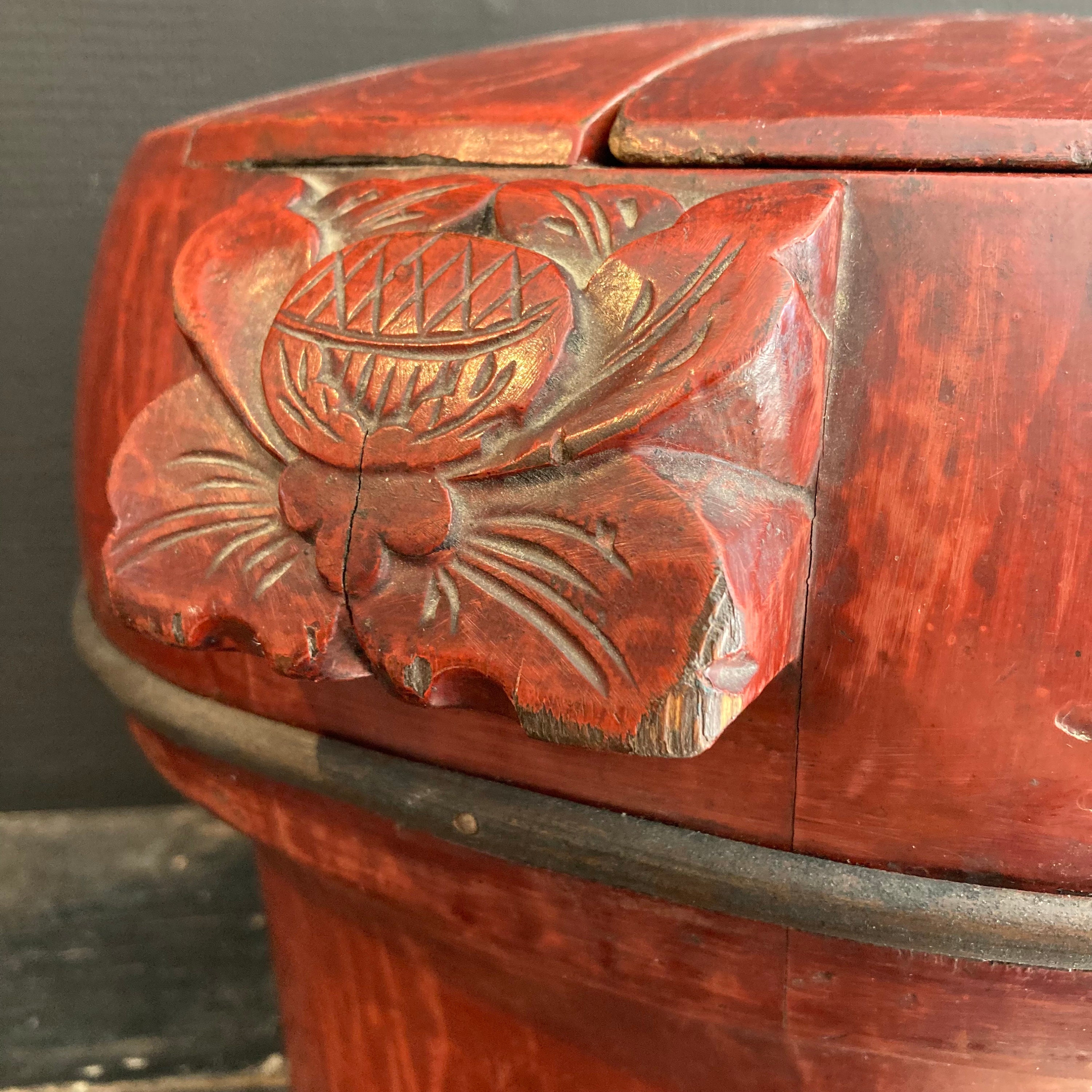 Antique Bride Box Linen Chest Wooden Chinese Artefact Traditional ...