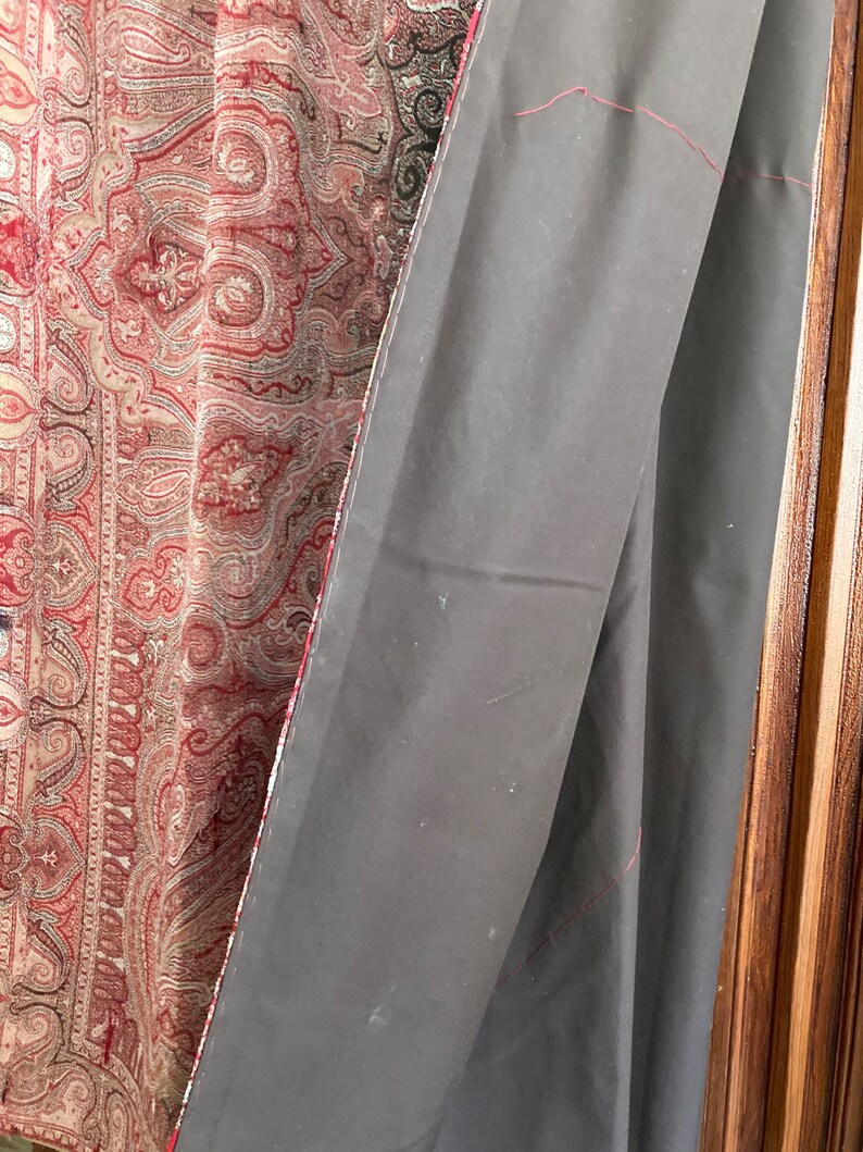 Antique Paisley Shawl Damaged Indian Fabric for Restoration Rescue ...