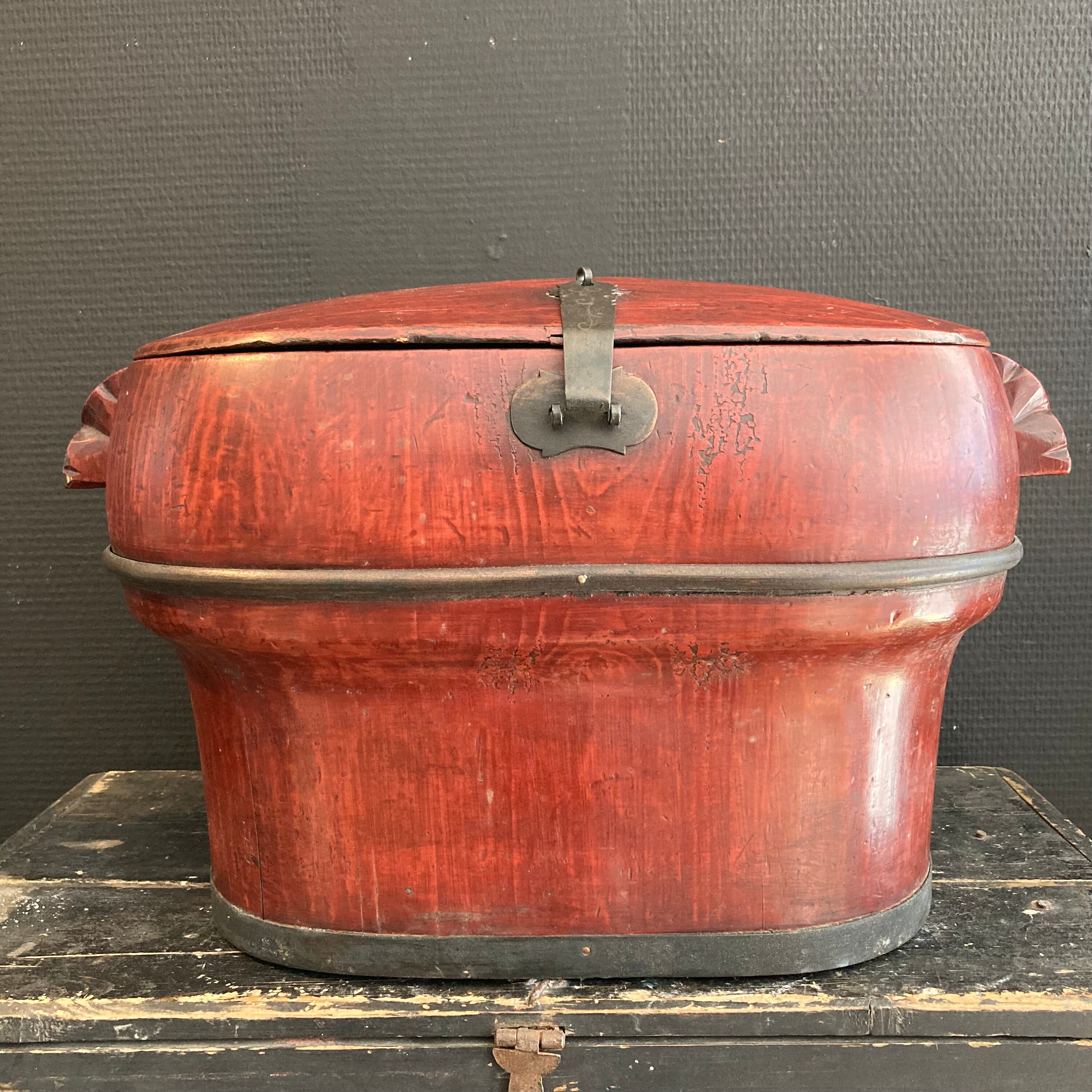 Antique Bride Box Linen Chest Wooden Chinese Artefact Traditional ...