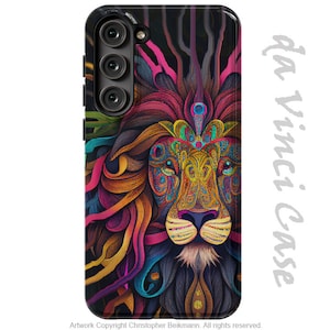 Colorful Lion Case for Samsung Galaxy S23 / S23 Plus / S23 Ultra - Dual ...