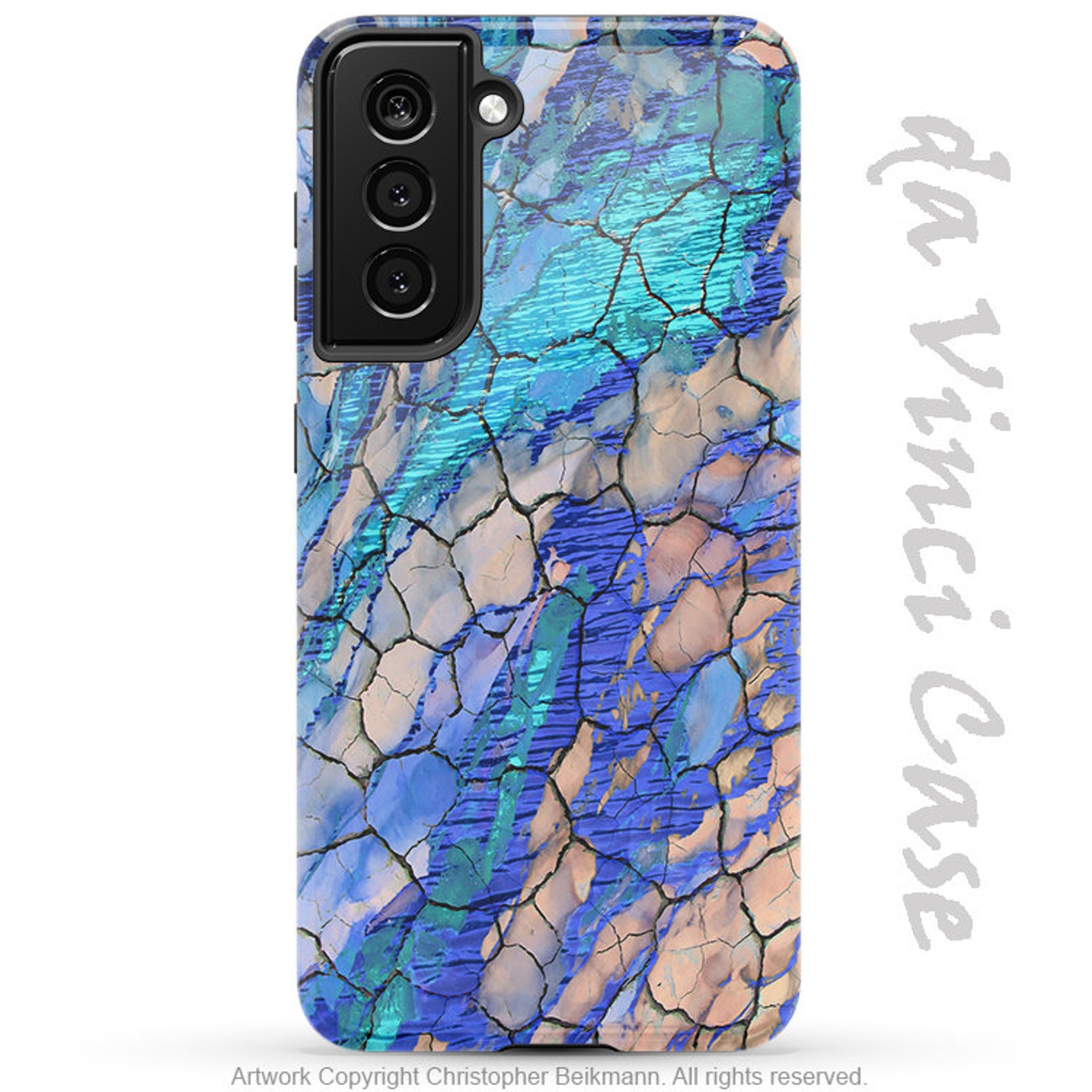 Blue Abstract Case for Samsung Galaxy S21 / S21 Plus / S21 Ultra ...