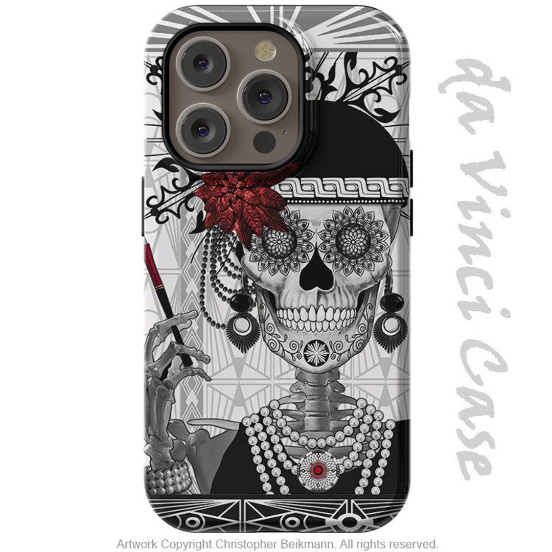 Flapper Girl Sugar Skull Case for iPhone 14 / iPhone 14 Plus / iPhone ...