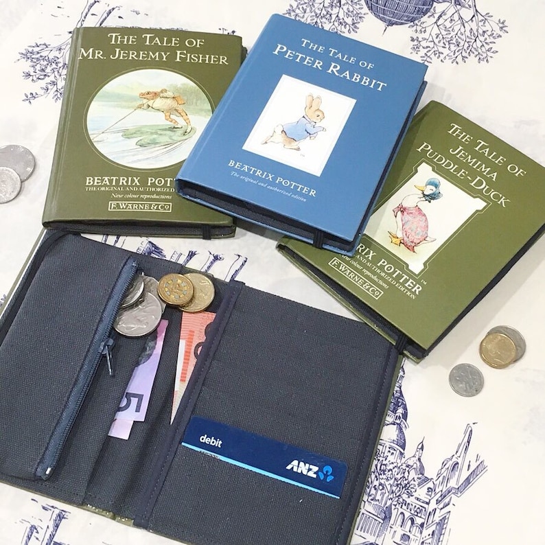 Book Wallet the Tale of Peter Rabbit Purse Beatrix Potter Jemima ...