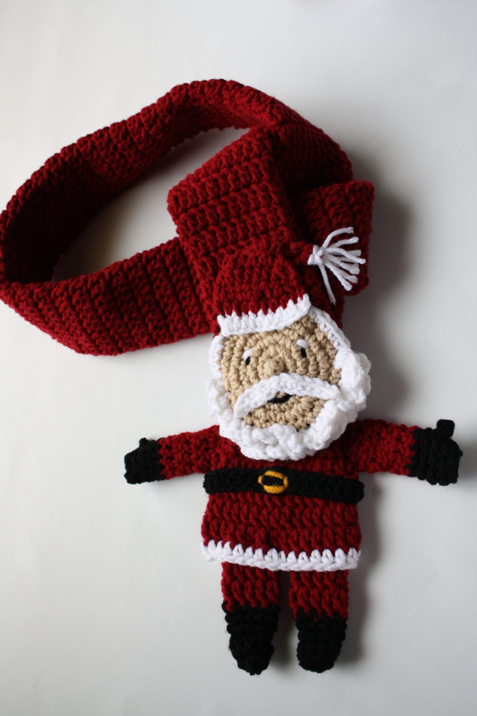 Instant Download Santa Scarf With Fluffy Beard PDF Pattern Only - Etsy
