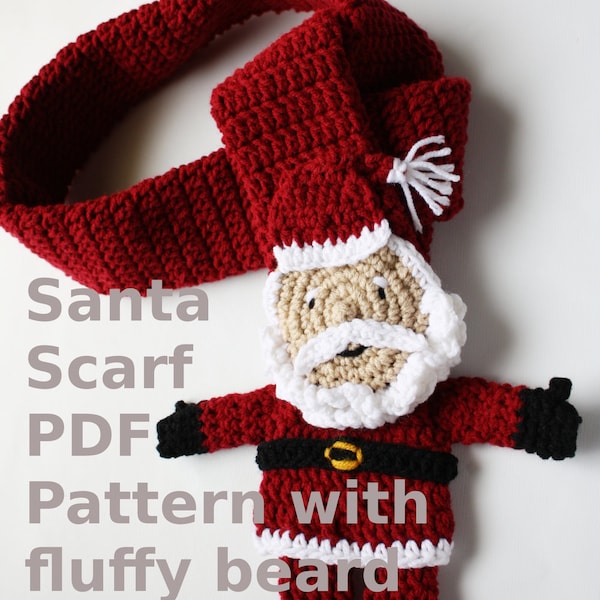 Santa Scarf - Etsy