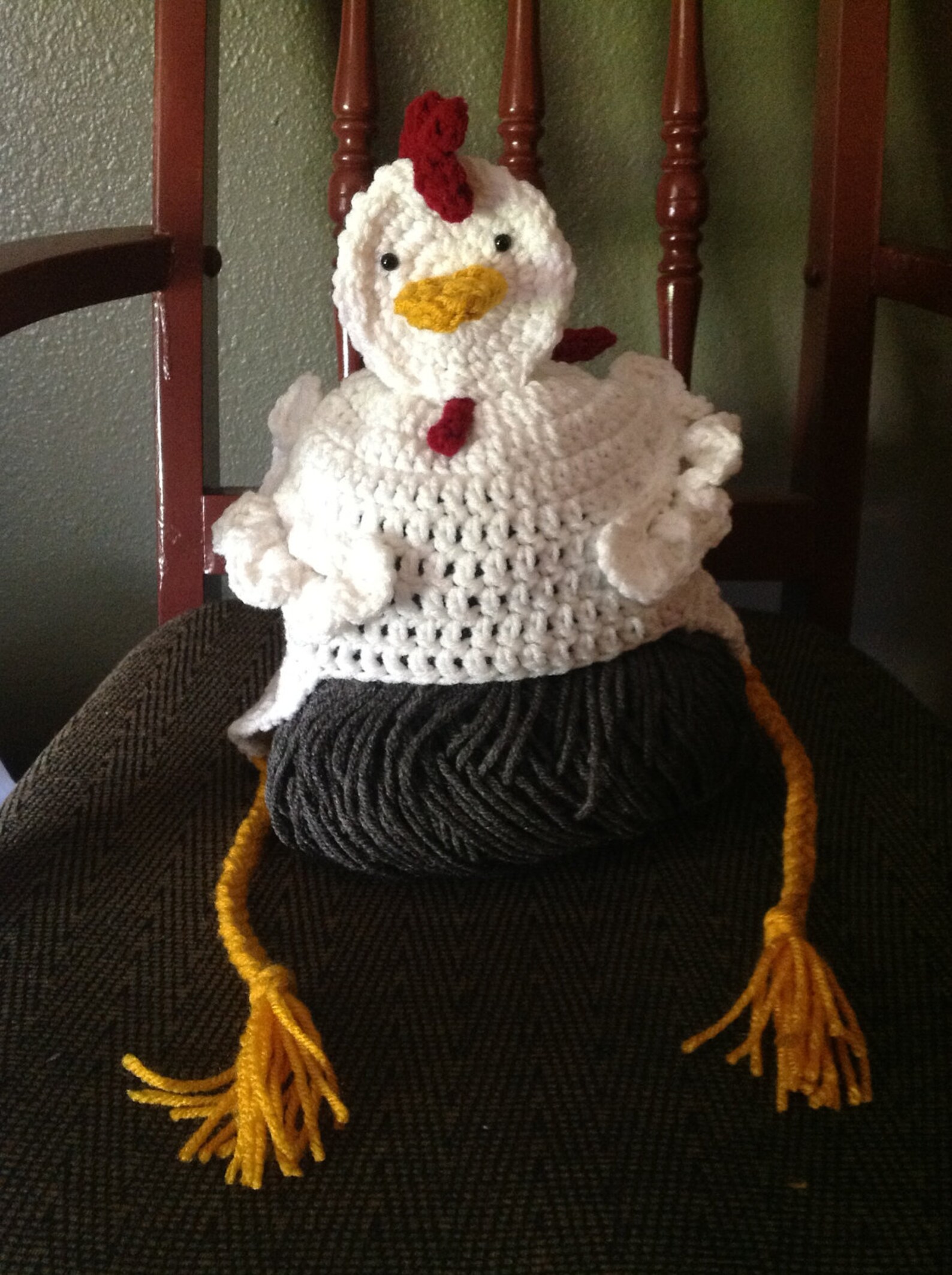Instant Download Crochet Chicken Hat PDF PATTERN ONLY - Etsy