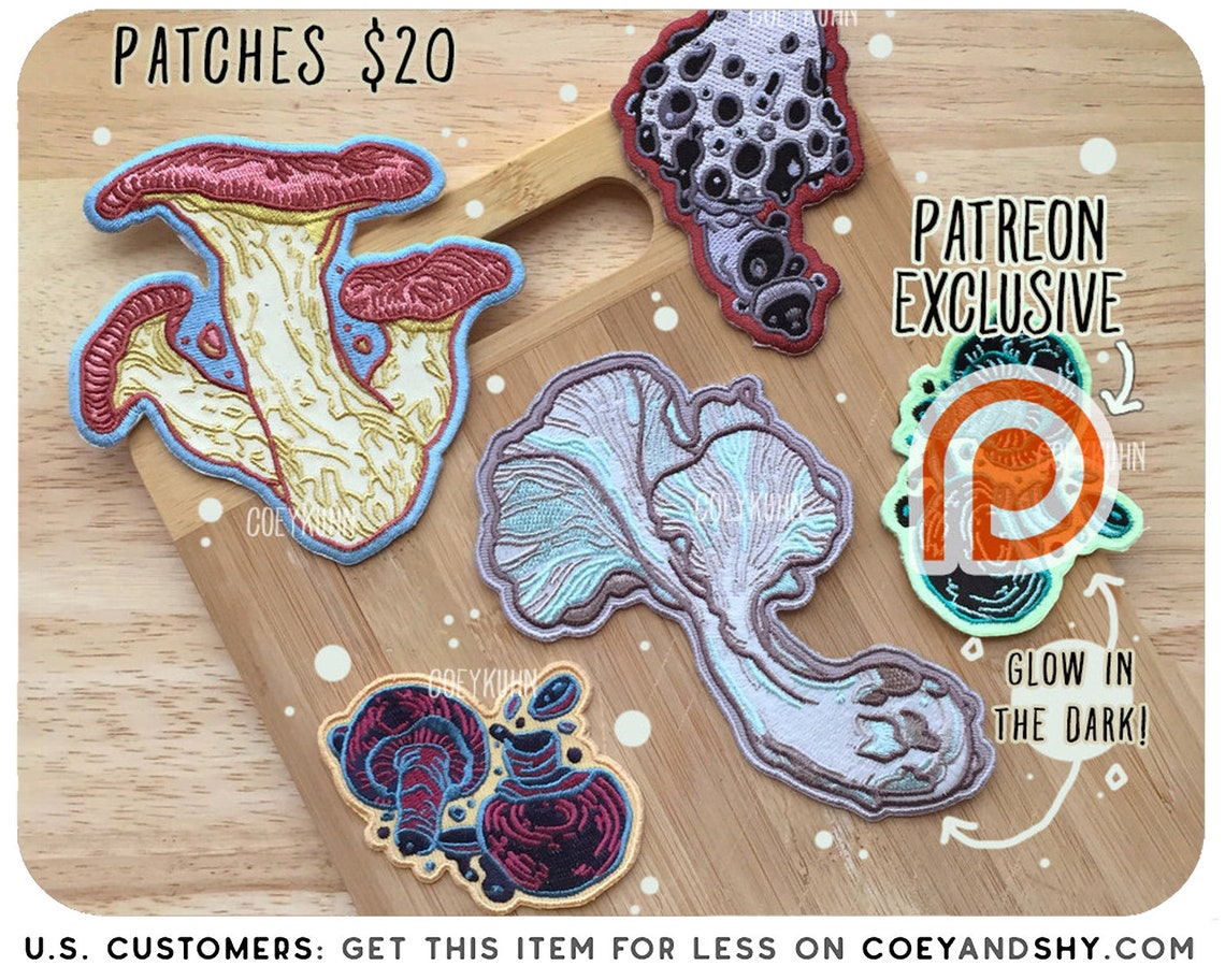 Coey: Mushrooms patches - Etsy