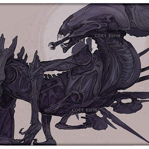 Queen Xenomorph Painting - Etsy
