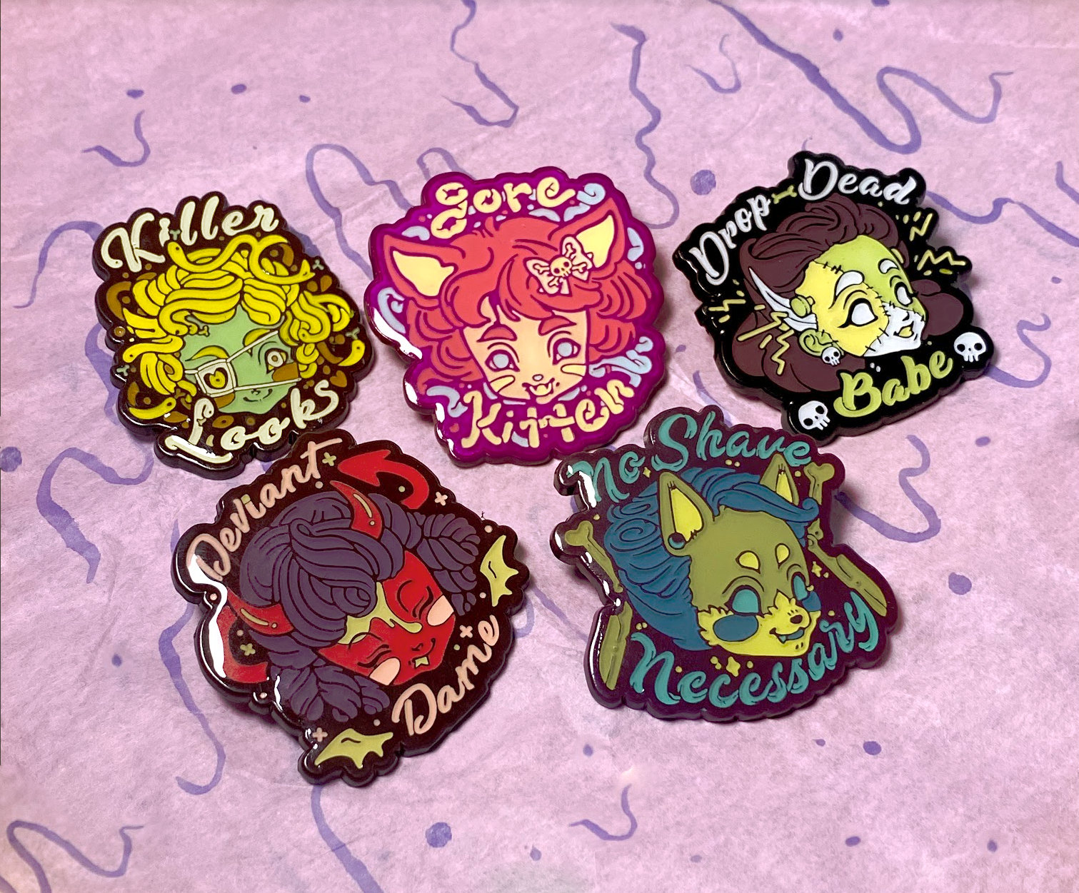 Shy: Monster Girl Gang (pins) - Etsy