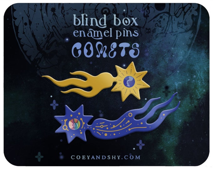 Coey: Comets (blind Box Enamel Pins) - Etsy