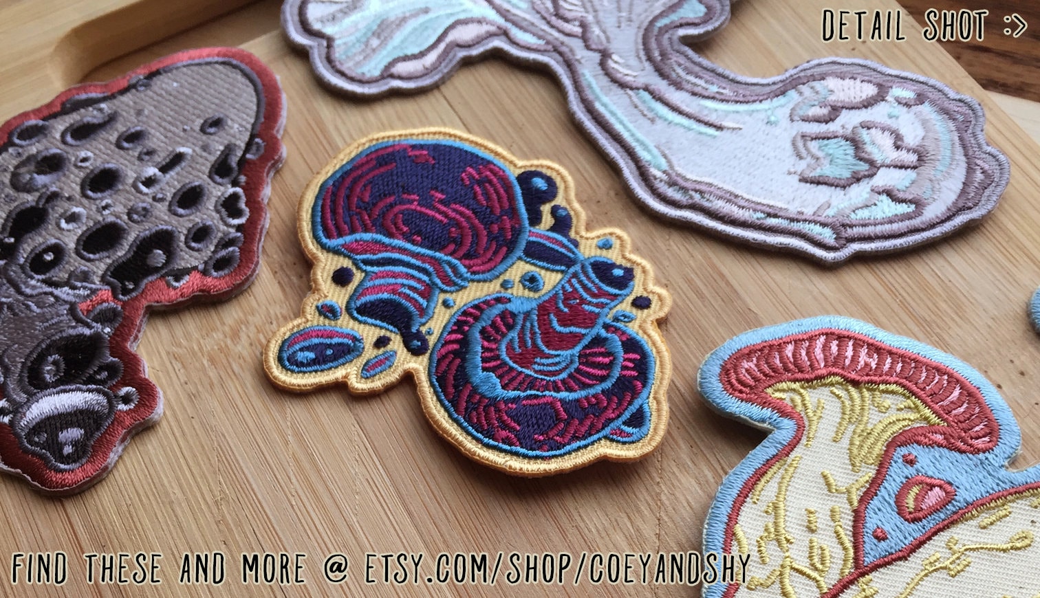Coey: Mushrooms patches - Etsy Australia