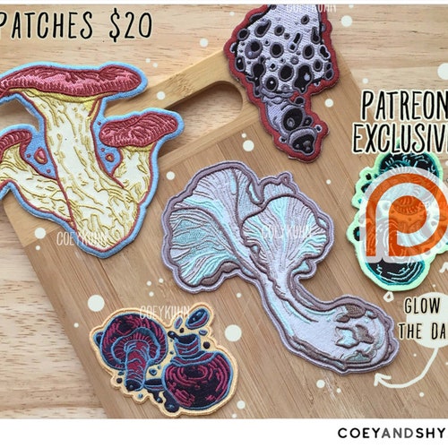 Coey: Mushrooms patches - Etsy