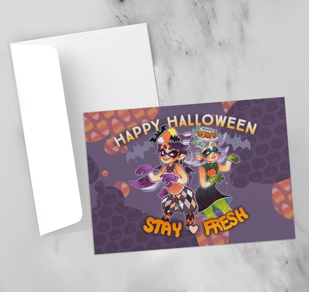 Shy & Coey: Callie and Marie Splatoon Greeting Cards - Etsy